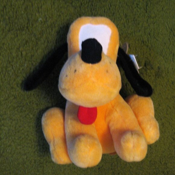 Disney | Toys | Vintage Pluto Large Plush Inches Tall By 8 Inches Wide | Poshmark